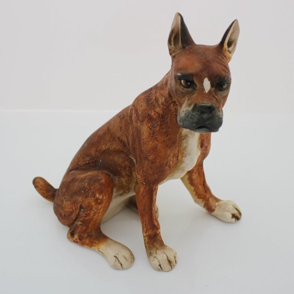 UCTCI | Other | Vintage Uctci Boxer Dog Ceramic Figurine Japan Made 65 ...
